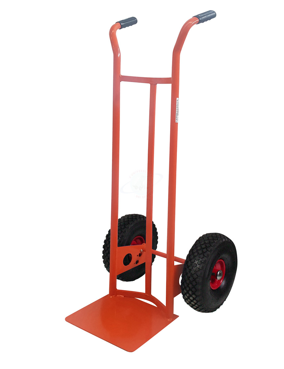 ART009C - Sack truck curved pneumatic wheels Ø 300 carmeccanica